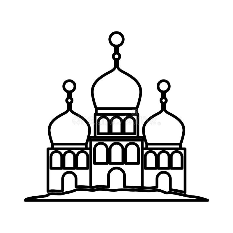 Arabic Castle Building Facade Stock Vector - Illustration of ancient ...