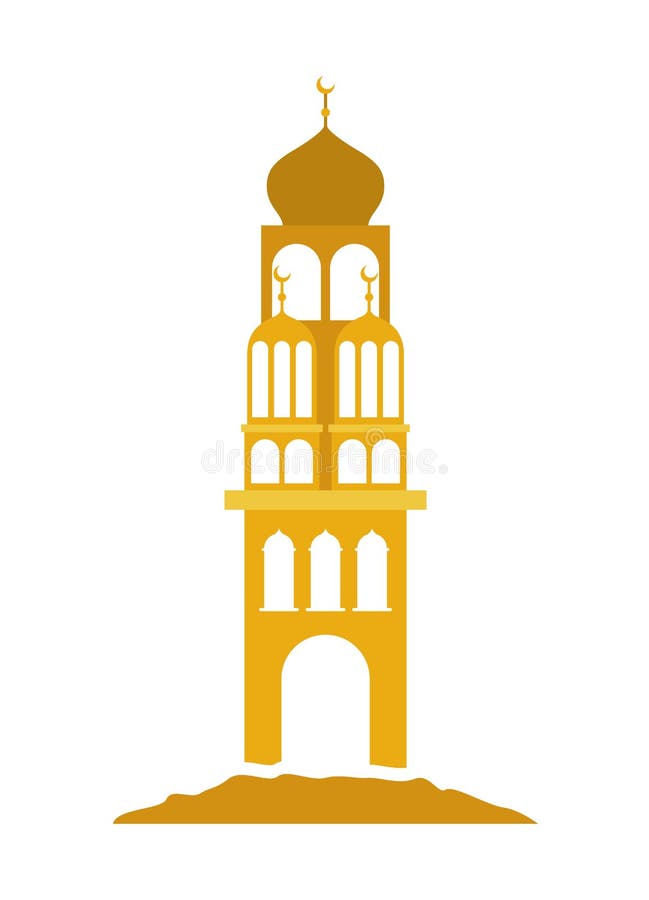 Arabic Castle Building Facade Stock Vector - Illustration of kingdom ...