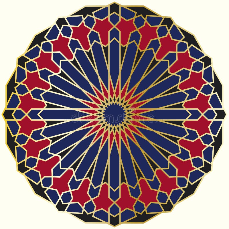 Arabic circular pattern stock vector. Illustration of decor - 24010436