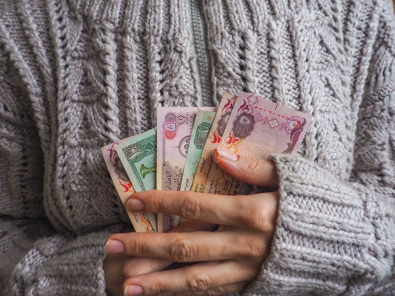 Beautiful Closeup of a One Hundred Fils Coin from Kuwait on a Glossy ...