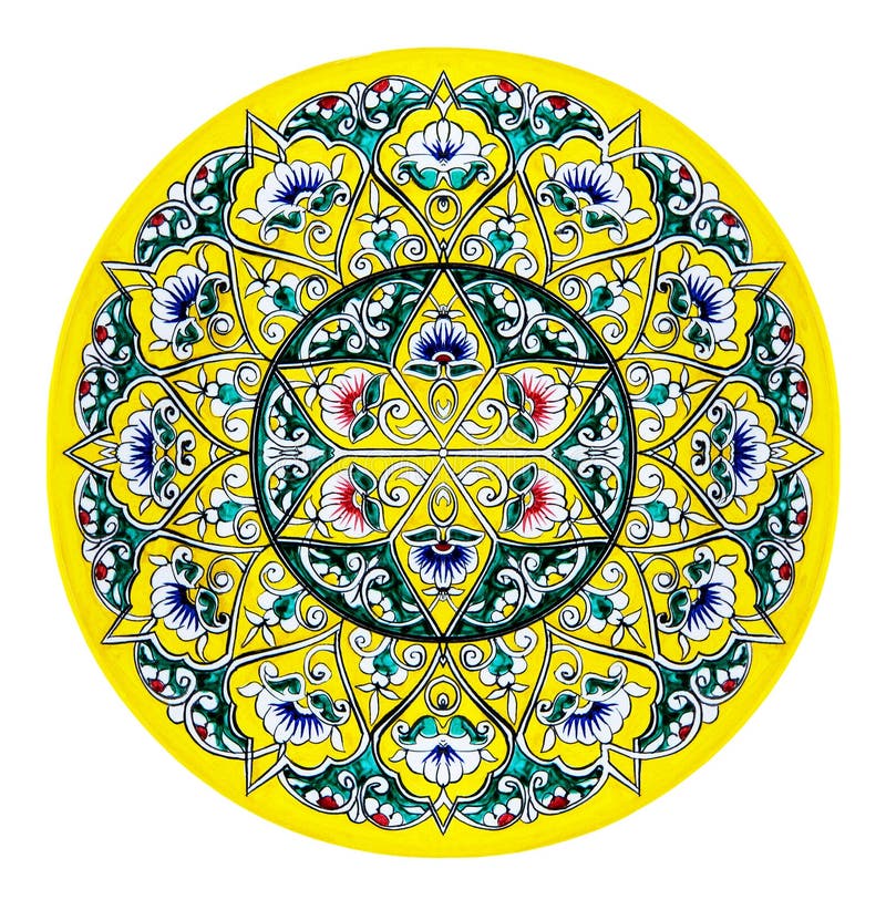 Painted Arabic Architectural Patterns, in the Form of an Arch on the ...