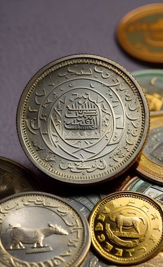 Arabic currency coins art stock illustration. Illustration of computer ...