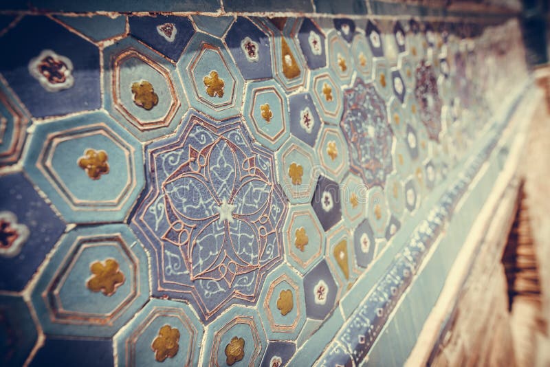 Arabic Decorations on a Wall Stock Photo - Image of arabic, aged: 120394456