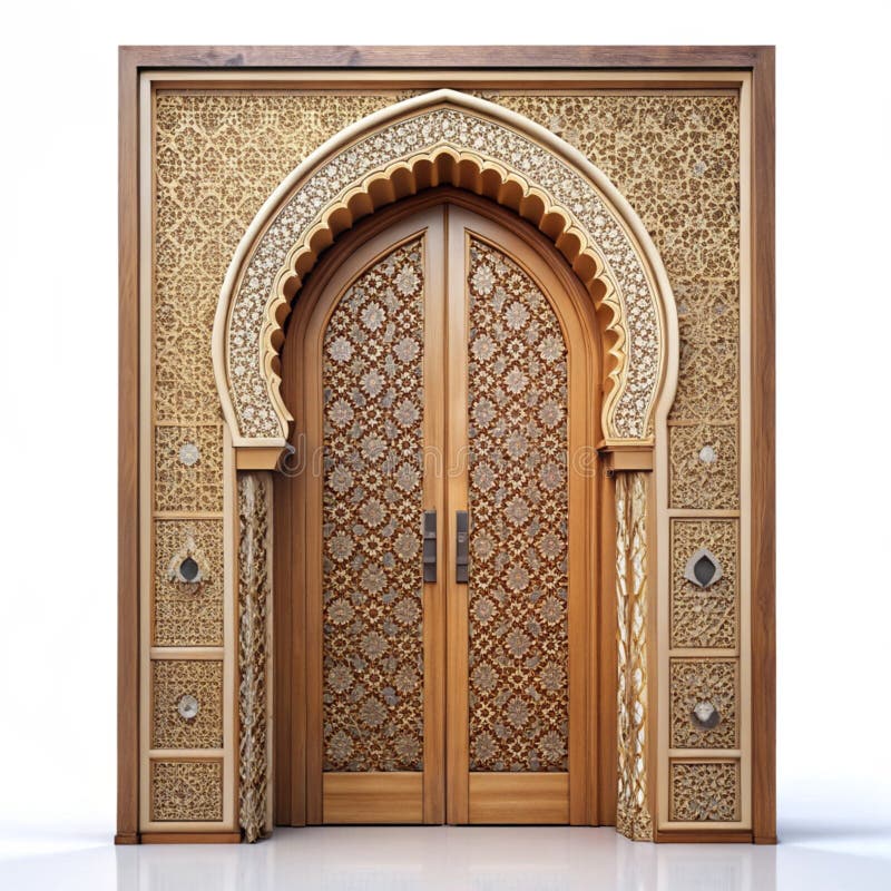 Arabic door stock illustration. Illustration of classic - 358943921