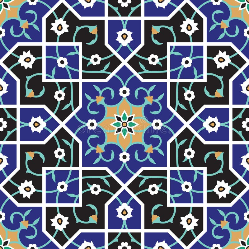 Arabic Floral Seamless Pattern. Traditional Arabic Islamic Background ...