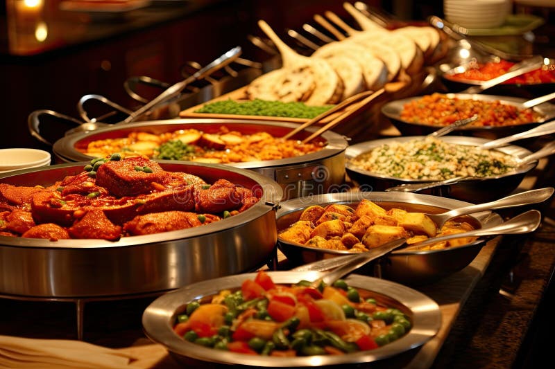 Arabic food buffet stock image. Image of taco, freshness - 302934747