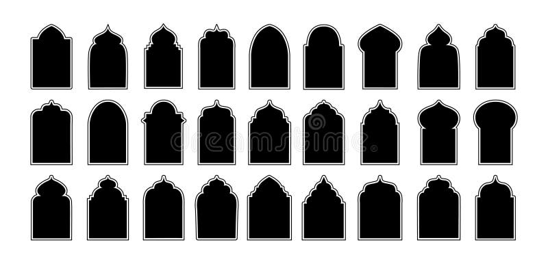 Arabic Frame. Islamic Arches, Doors and Windows. Arabian Architecture ...