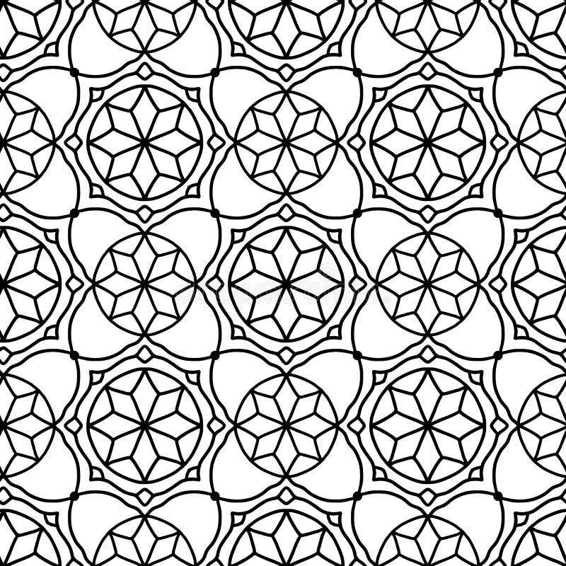 Arabic Geometric Tile Pattern Design Stock Vector - Illustration of ...