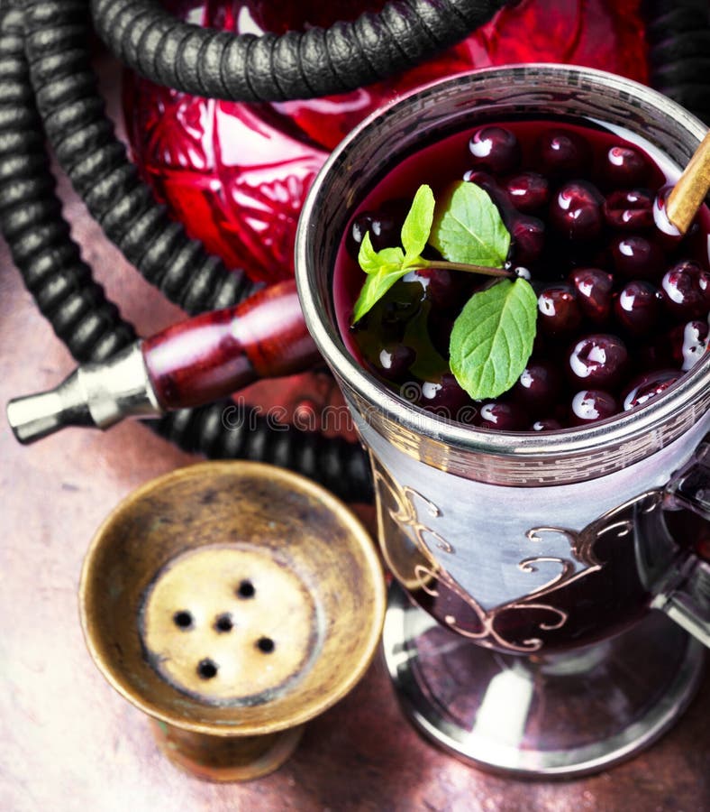 Hookah with Alcohol Cocktail Stock Image - Image of cocktail ...