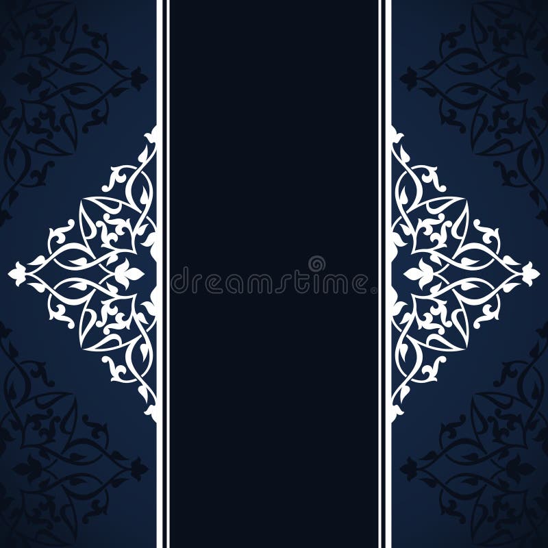 Arabic invitation card stock vector. Illustration of fashion - 64009605