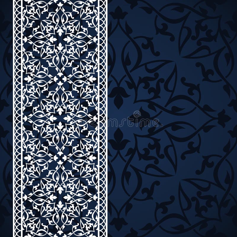 Arabic invitation card stock vector. Illustration of fashion - 64009605