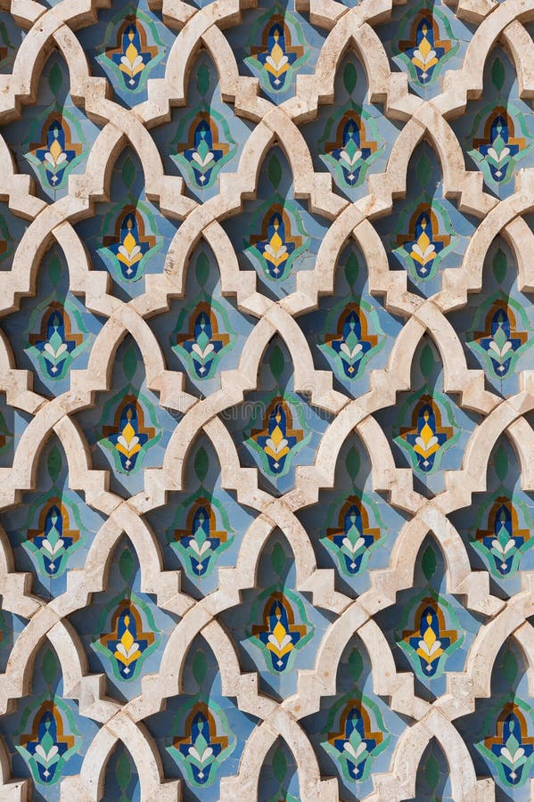 Arabic Islam Wall Texture Casablanca Morocco Stock Image - Image of ...