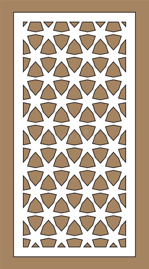 Arabic Islamic Decorative Wall, Screen, Panel Pattern with Stars ...