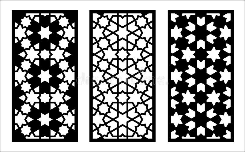 Arabic Islamic Decorative Wall, Screen, Panel Pattern with Stars ...