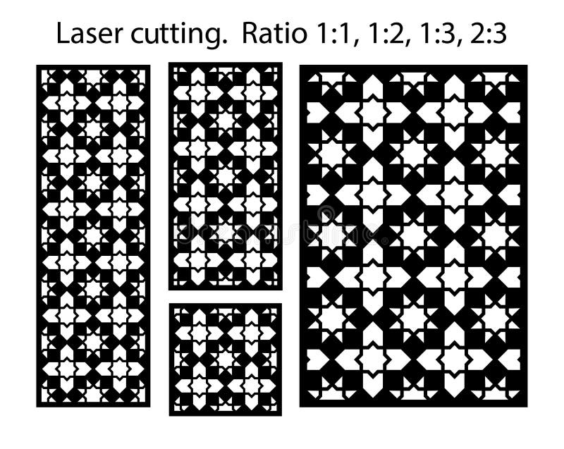 Arabic Islamic Decorative Wall, Screen, Panel Pattern with Stars ...