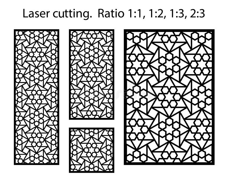 Arabic Islamic Decorative Wall, Screen, Panel Pattern with Stars ...