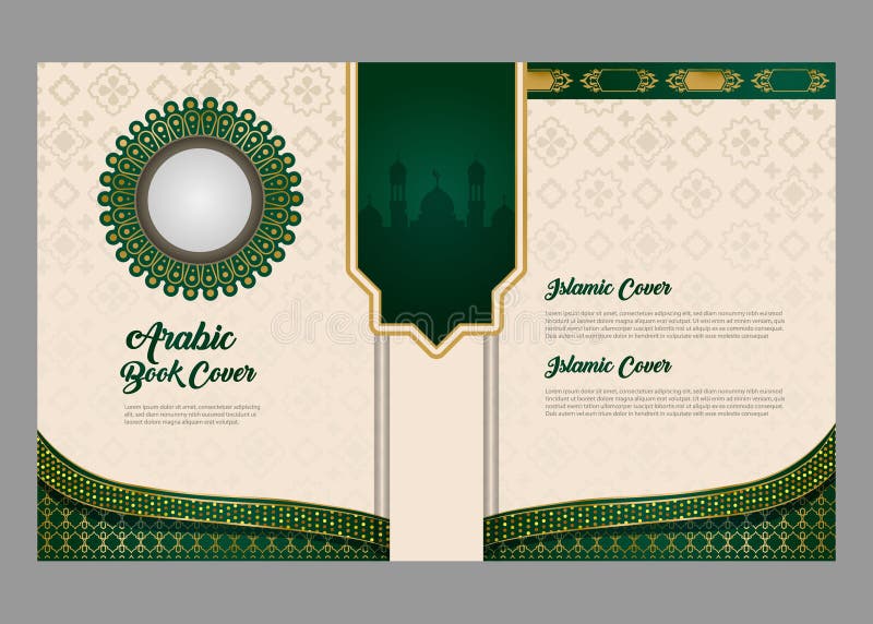 Arabic Islamic Style Book Cover Design Template Stock Vector ...