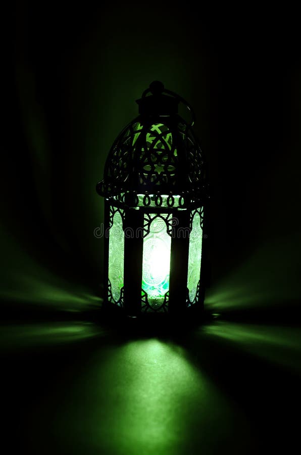 Arabic Lamp with Beautiful Lights Stock Photo - Image of east ...