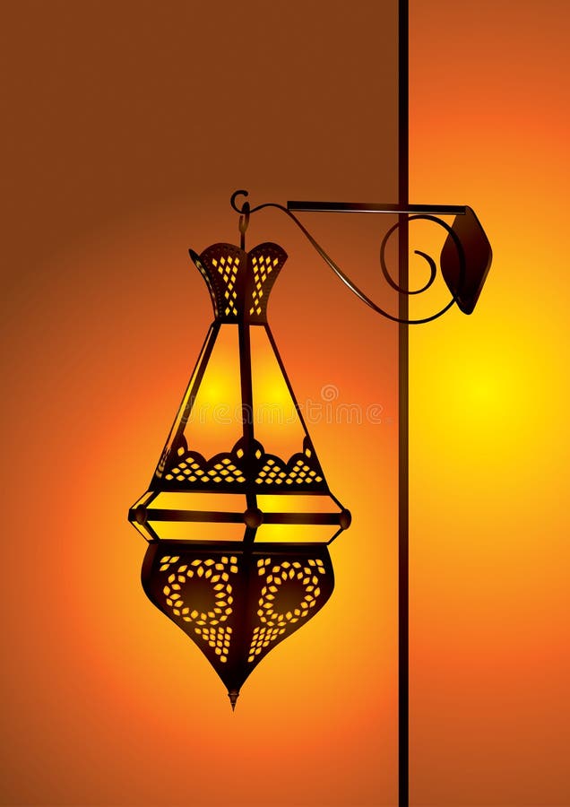 Arabic lamp illustration stock vector. Illustration of lamp - 10625022