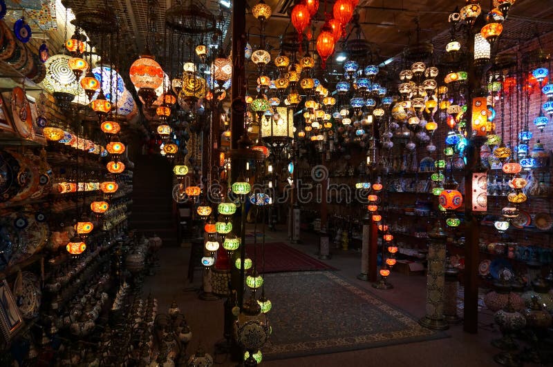 Arabic Lights at the Bazaar Stock Photo - Image of lamp, islamic: 90607288