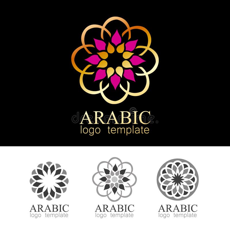 Arabic_logo_template ilustración del vector. Ilustración de extracto ...