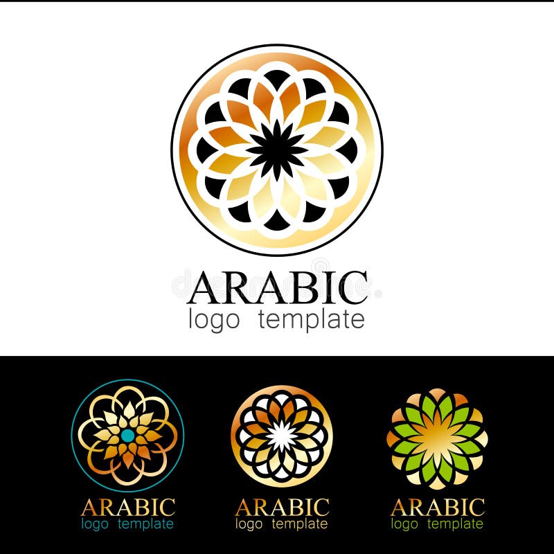 Arabic_logo_template иллюстрация вектора. иллюстрации насчитывающей ...