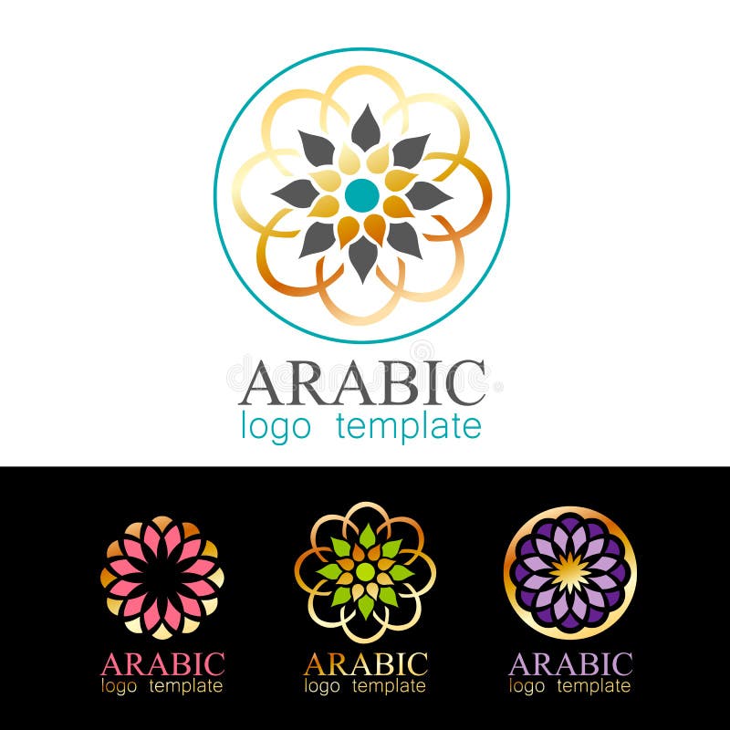 Arabic_logo_template ilustração do vetor. Ilustração de indian - 101605315
