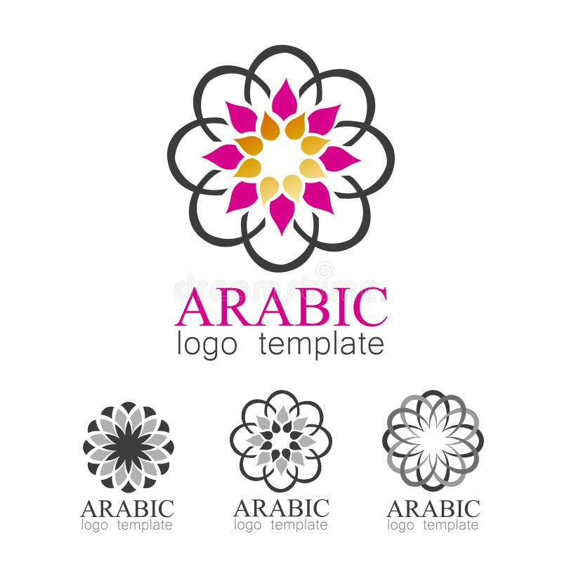 Arabic_logo_template stock vector. Illustration of idea - 101595444