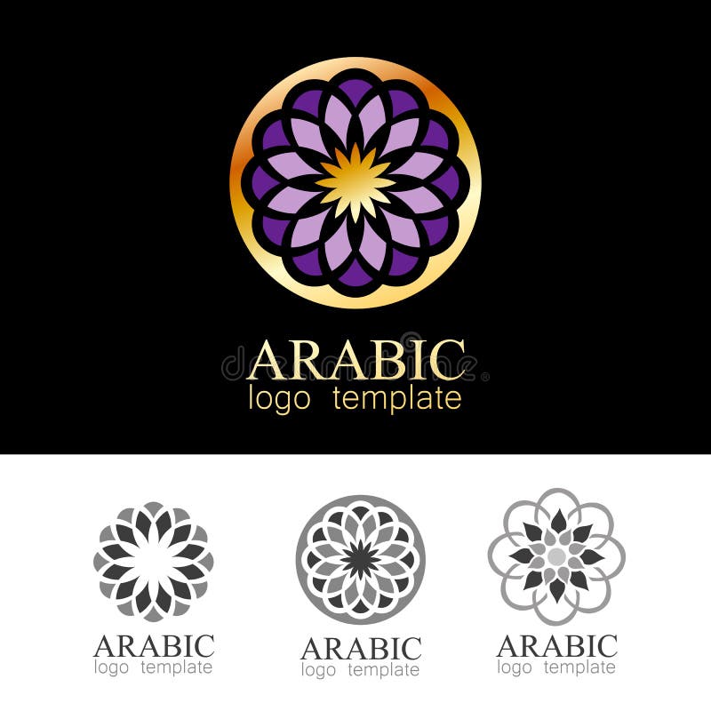 Arabic_logo_template stock vector. Illustration of mandala - 101601150