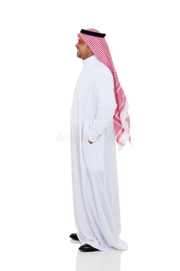 Arabic man standing stock photo. Image of headscarf, ethnic - 31003312