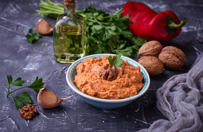 Selection of Middle Eastern or Arabic Appetizers Stock Image - Image of ...