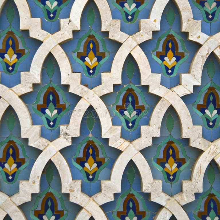 Arabic mosaic detail stock image. Image of closeup, geometry - 21853763