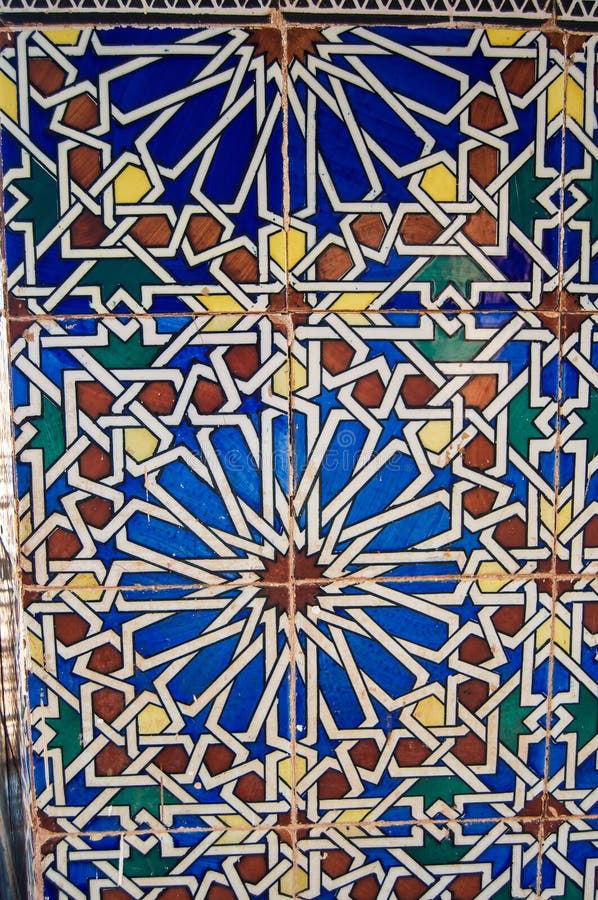 Arabic mosaic stock image. Image of pattern, architecture - 5239365