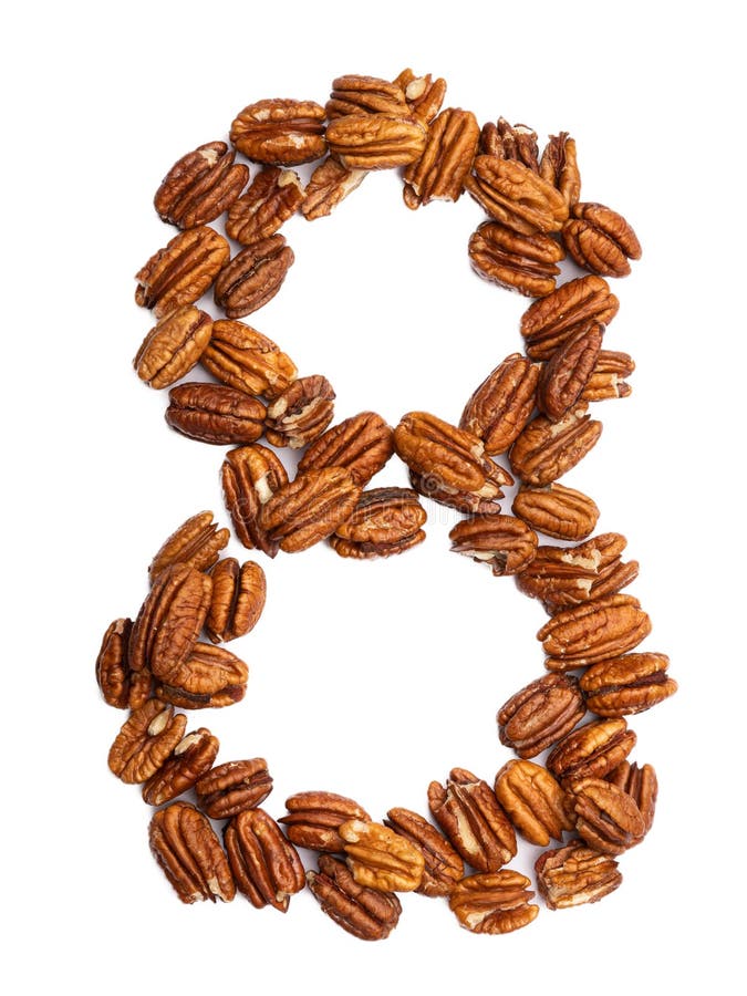 Arabic numeral stock photo. Image of abstract, nuts - 210839892