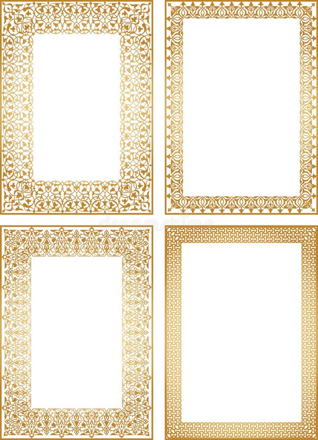 Arabic Oriental Frames Bundle Stock Image - Illustration of turkish ...