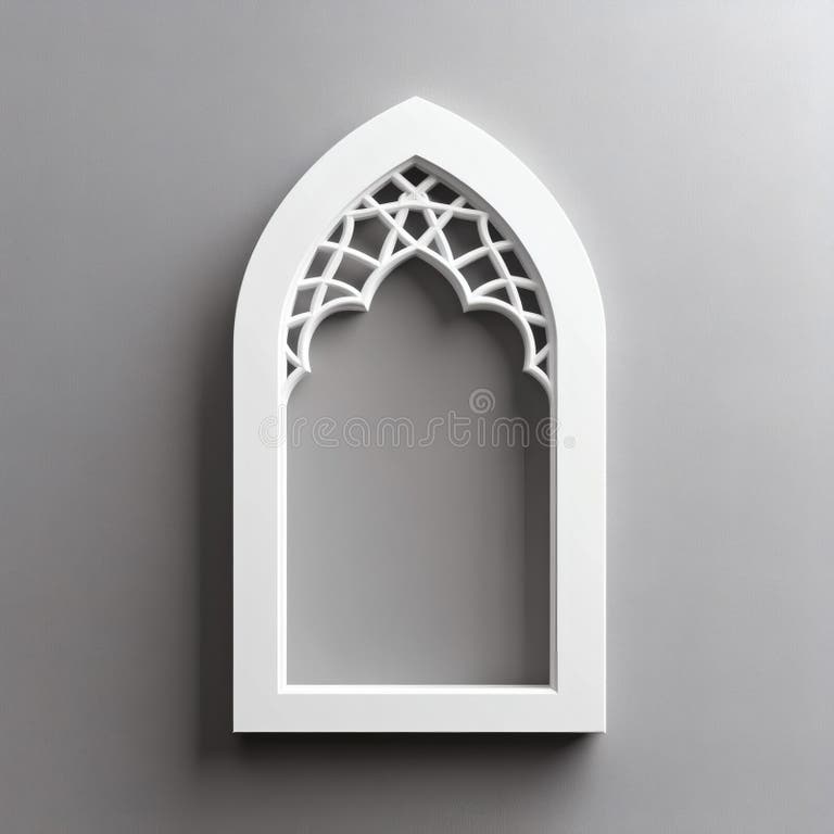 Arabic Pattern Archway Vector Illustration Stock Illustration ...