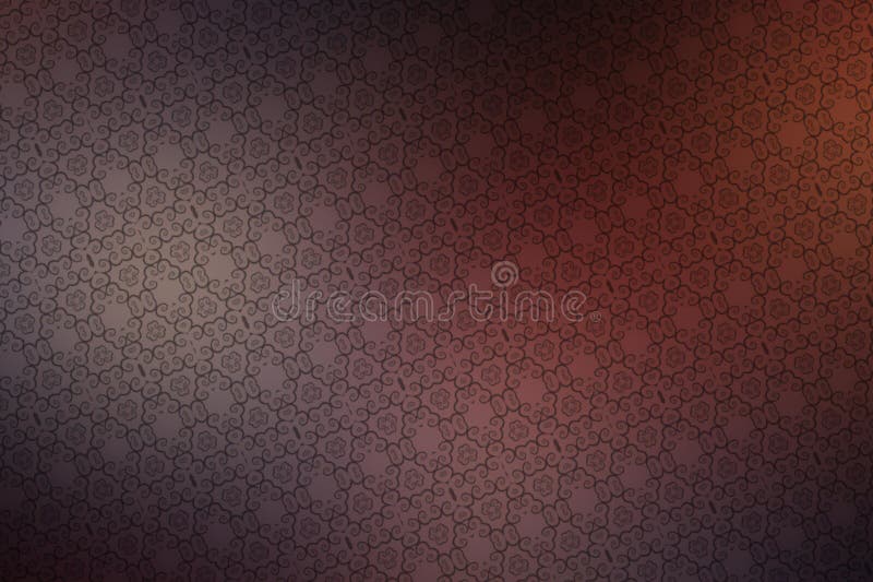 Arabic Pattern on a Dark Brown Background, Seamless Pattern Stock ...