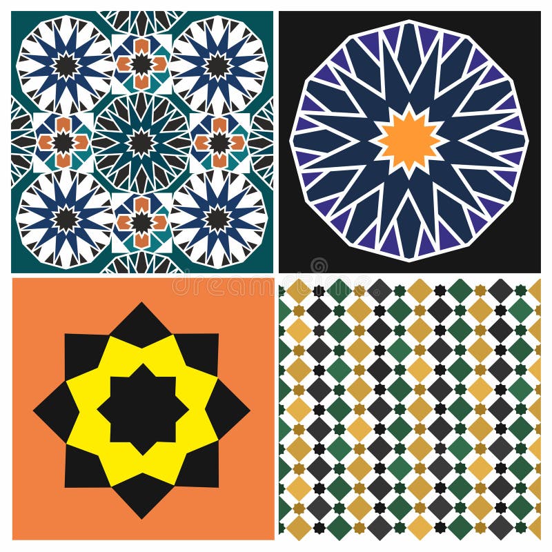 Arabic pattern stock vector. Illustration of design, emirates - 71660332