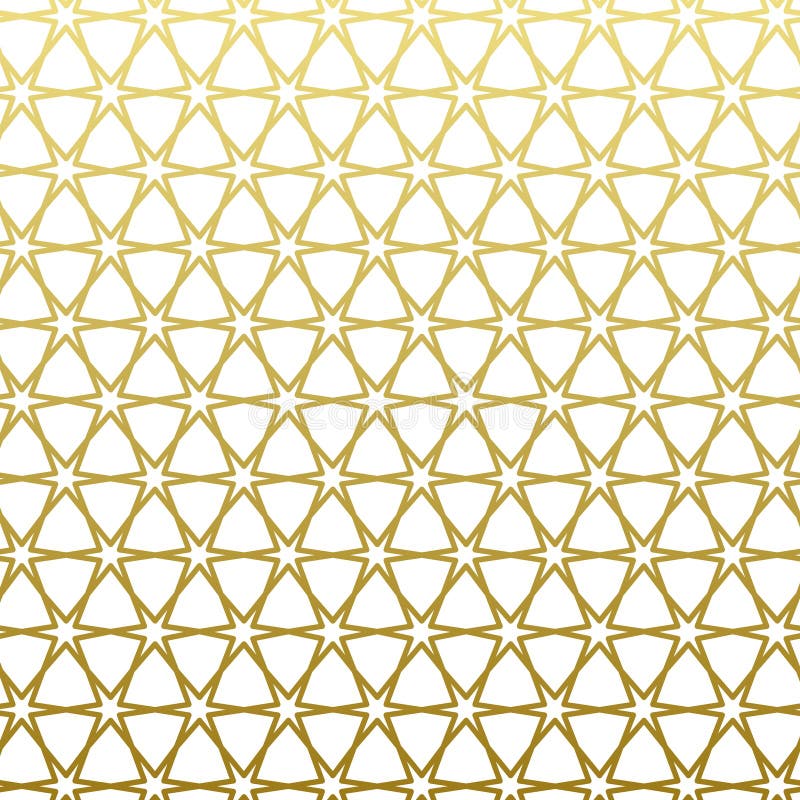 Arabic Pattern Gold Style. Traditional Arab East Geometric Decorative ...