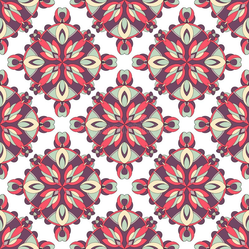 Arabic Pattern, Outline Hand Drawn Style Stock Vector - Illustration of ...