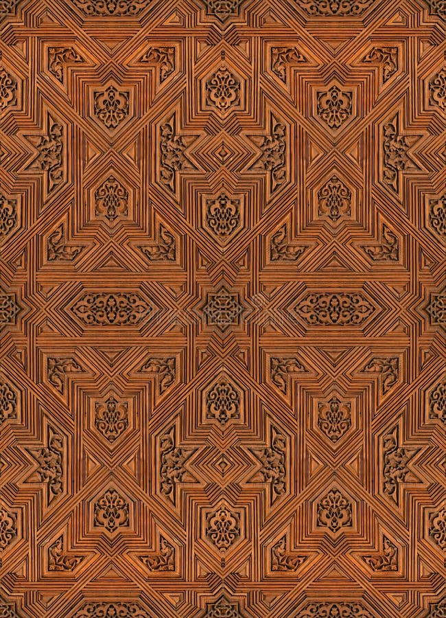 Arabic Pattern Seamless Texture at Alhambra Palace Stock Photo - Image ...