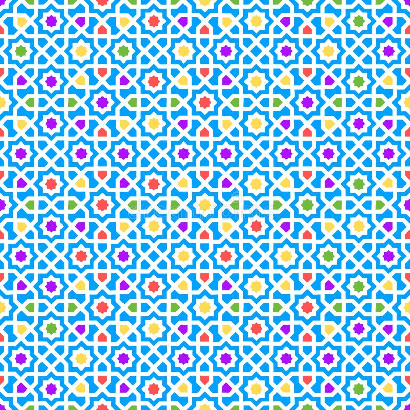 Arabic Pattern Seamless Texture Decor. Stock Vector - Illustration of ...