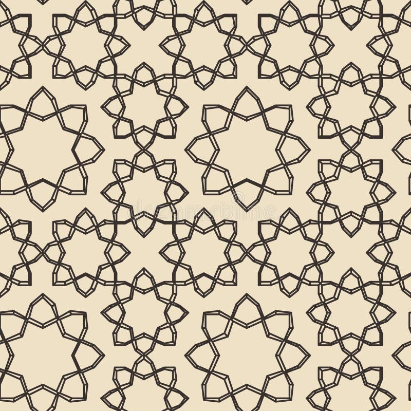 Traditional East Geometric Decorative Pattern Gold Style. Arabic ...