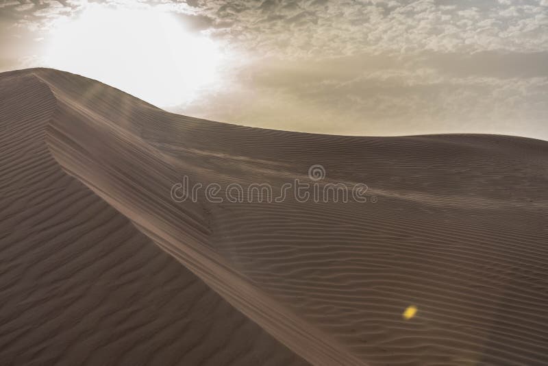 Arabic Sand Desert in the Sunset Stock Image - Image of dune, arab ...