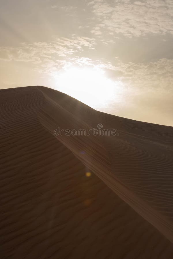 Arabic Sand Desert in the Sunset Stock Photo - Image of morocco, heat ...