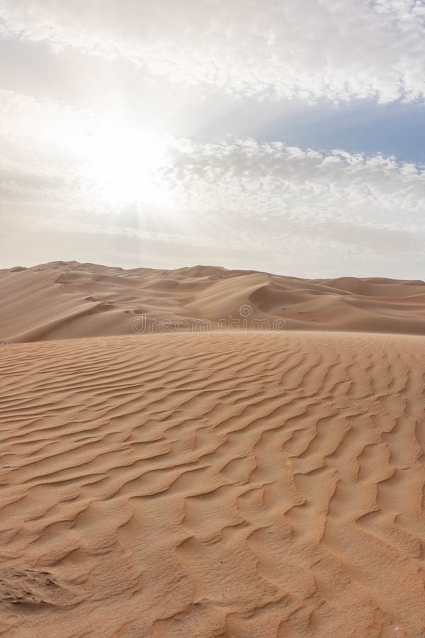 Arabic sand desert stock photo. Image of hill, arabian - 158469982