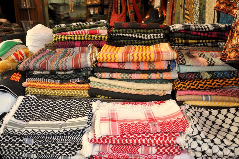Arabic scarfs stock image. Image of brilliant, market - 22955989