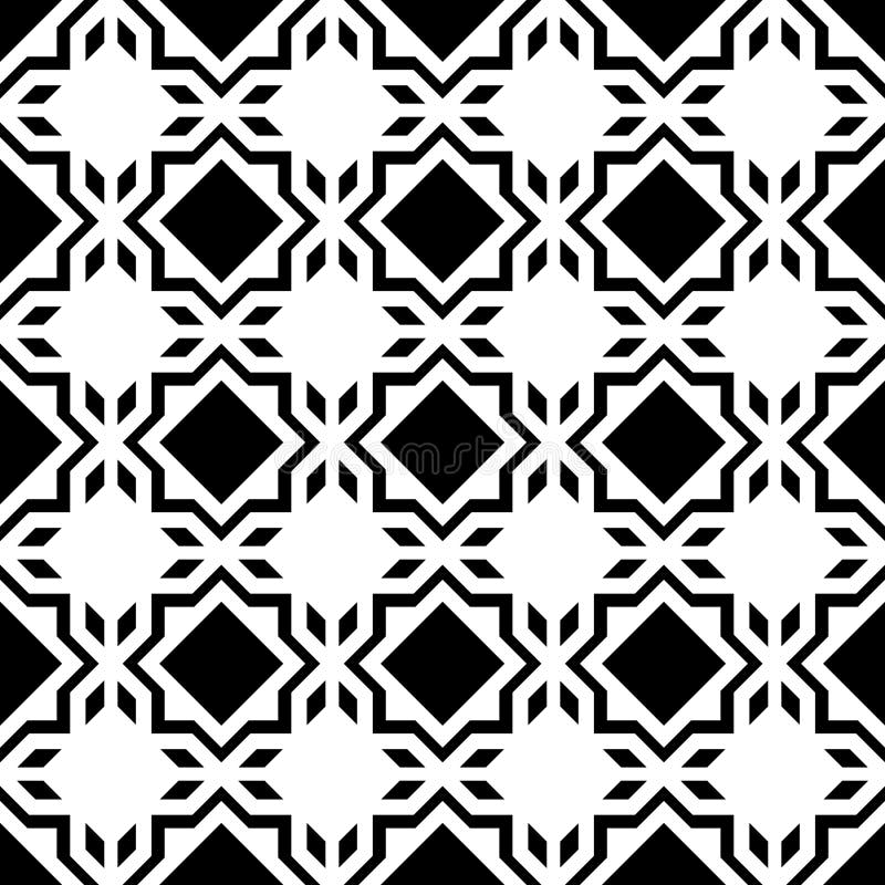 Arabic Seamless Pattern.Black and White Islamic Geometric Background ...