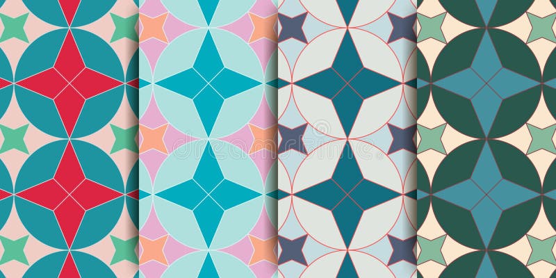 Arabic Seamless Pattern in Multicolored Palette. Arabic Muslim Ethnic ...