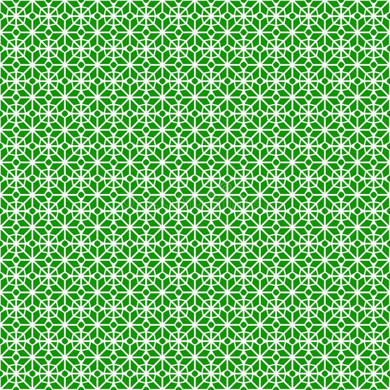 Arabic Seamless Pattern Vector. Grean Eastern Repeated Background Stock ...
